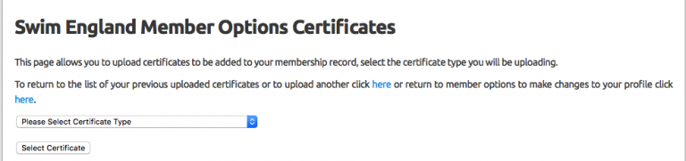 Officials – Uploading Certificates – Barrow ASC